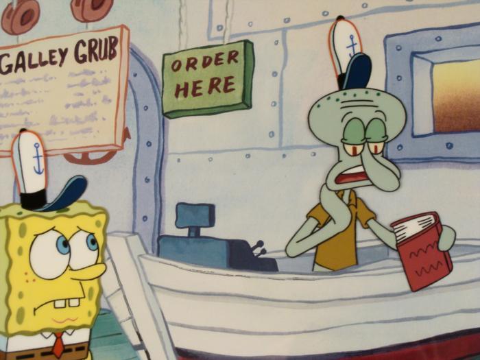Working Background SpongeBob Original Art Animation Cel