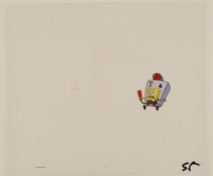 Freaking Out SpongeBob Art Original Animation Cel