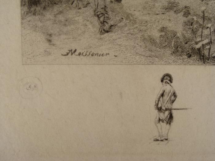 L Ruet Meissonier Signed Etching Reconnaissance 1916