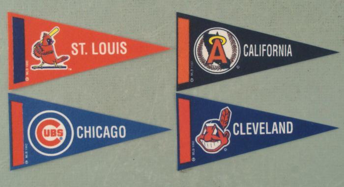 1993 Complete MLB Set of Mini Pennants- AL and NL