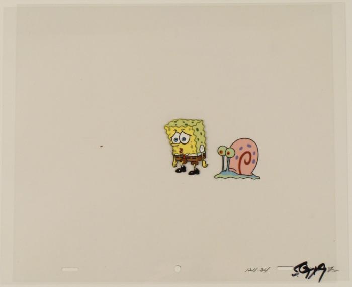 Sad Eyes SpongeBob Original Gary Cel Animation Art
