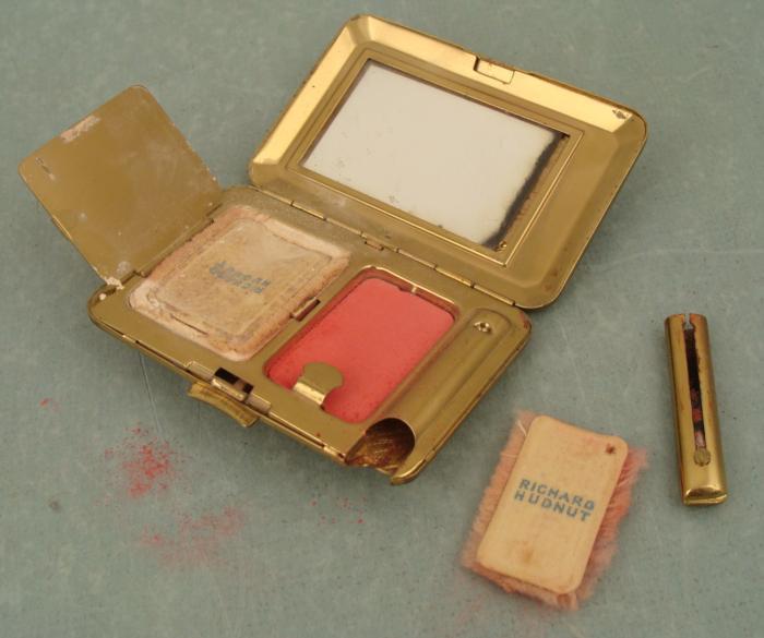 Richard Hudnut 1930s Art Deco Enamel Compact w/ Case