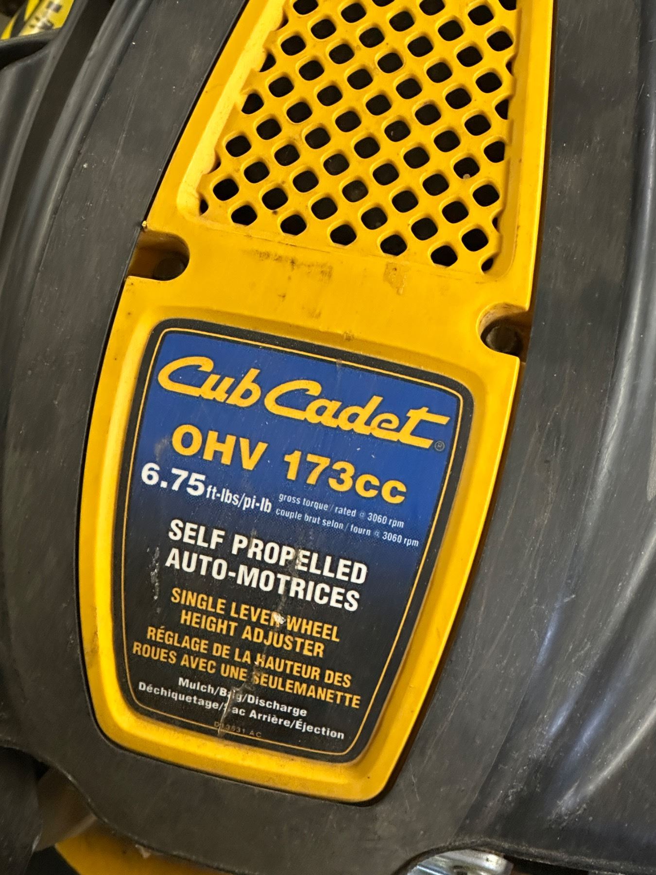 Cub Cadet Self Propelled Lawn Mower - Sunrise Estate Services Ltd