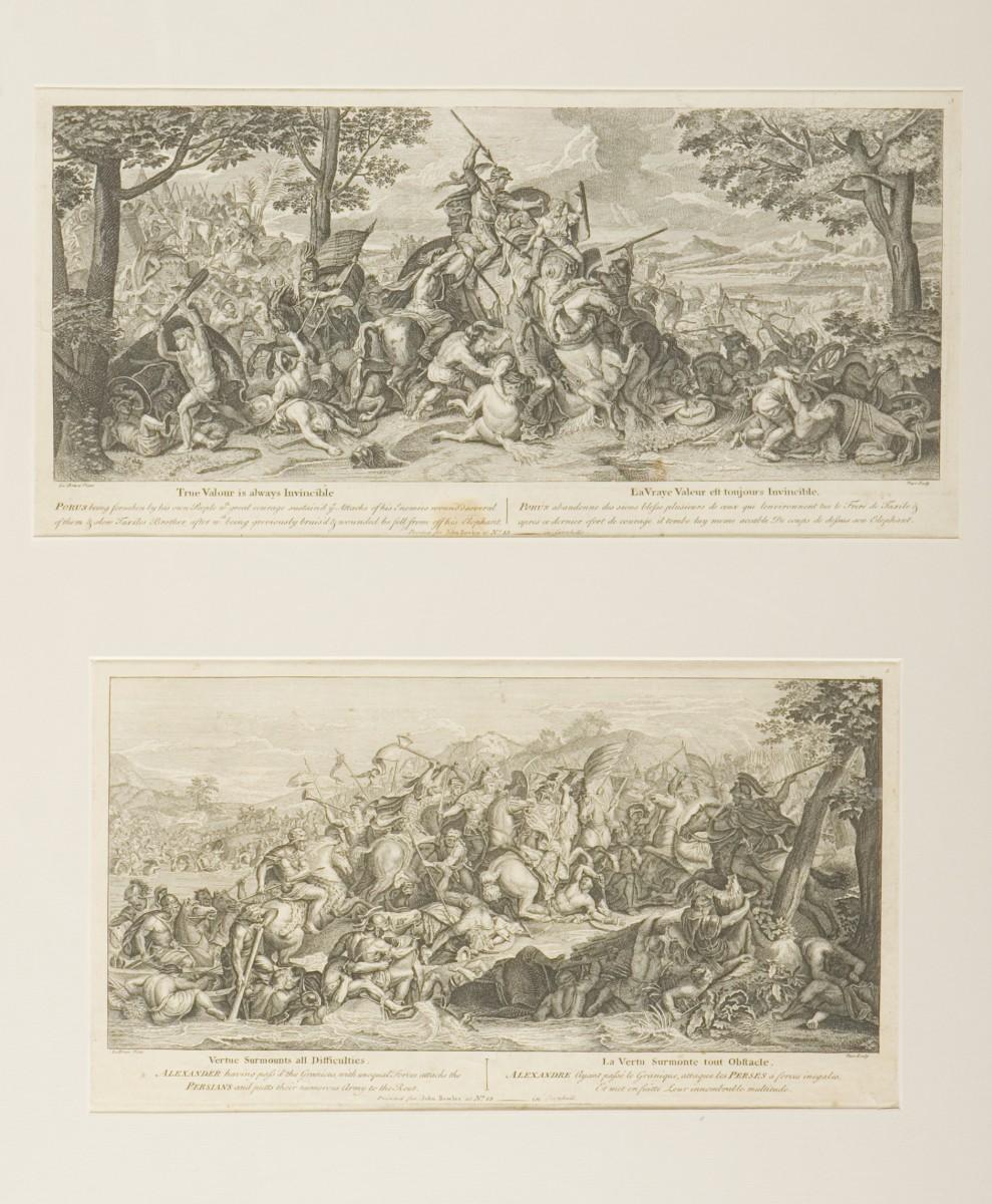 Two battle scenes
