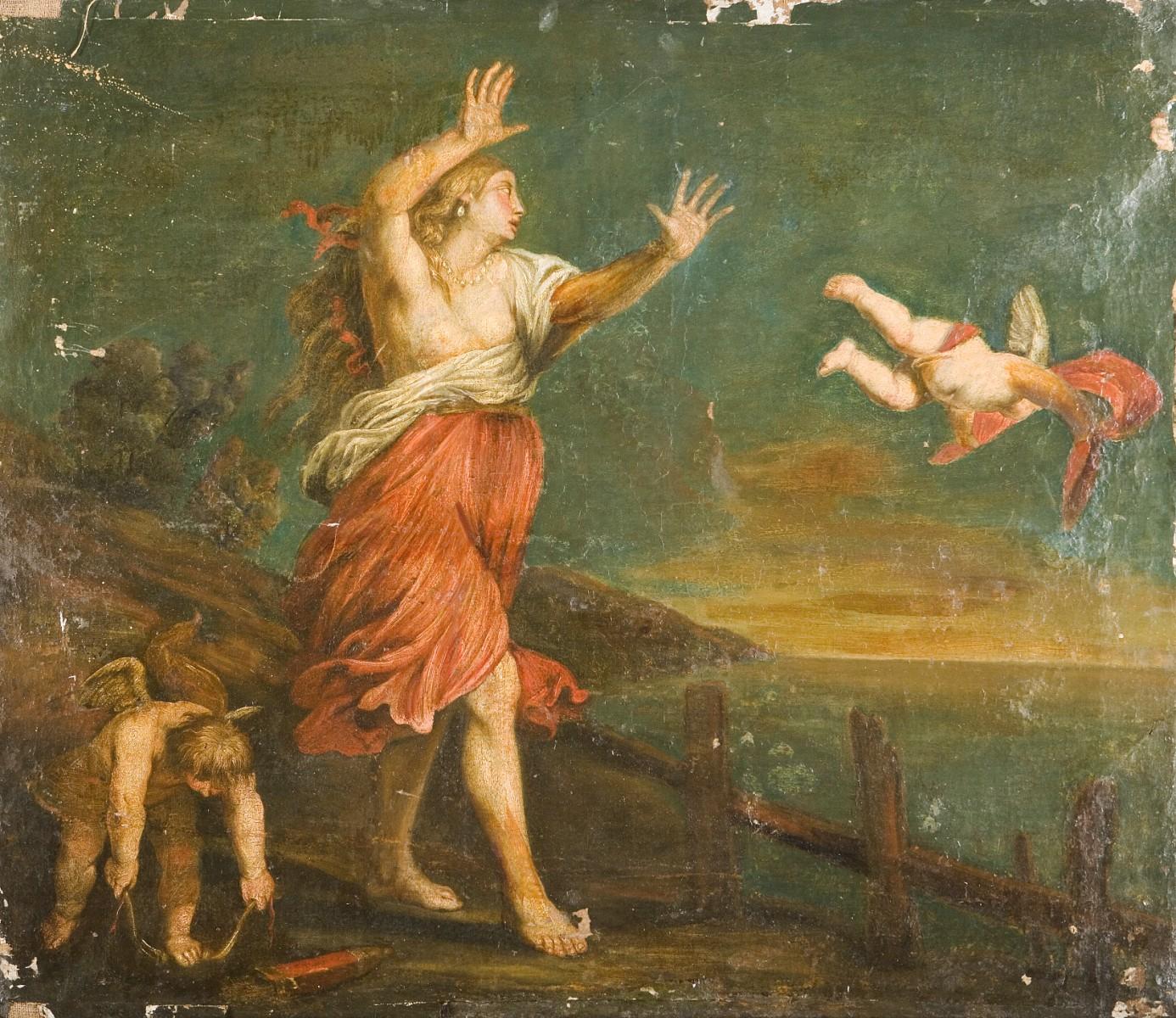 ALESSANDRO TURCHI DETTO L'ORBETTO (1578-1649), SCHOOL Venus and putti