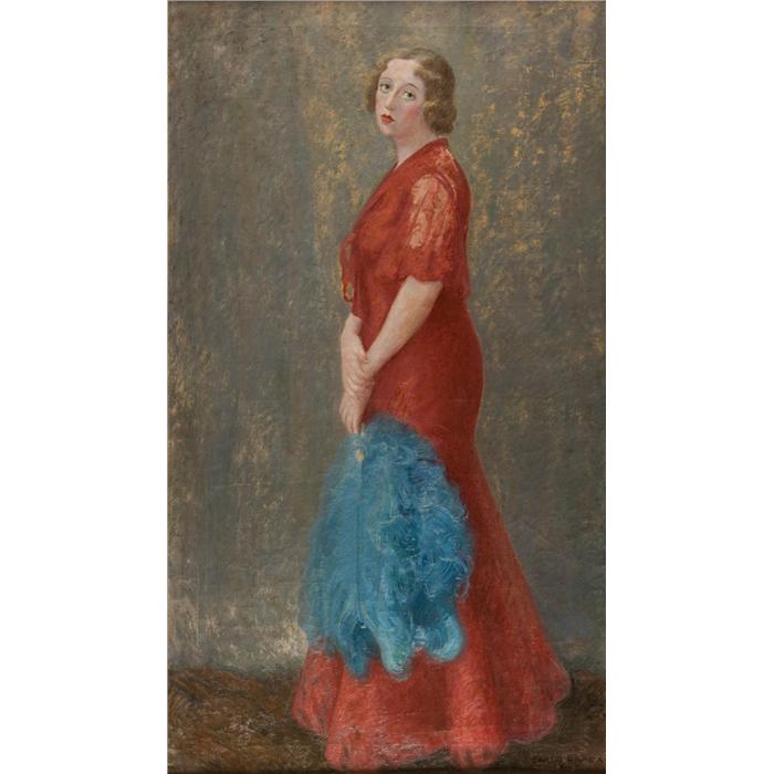 CARLO PRADA (1884-1960) Portrait of a lady