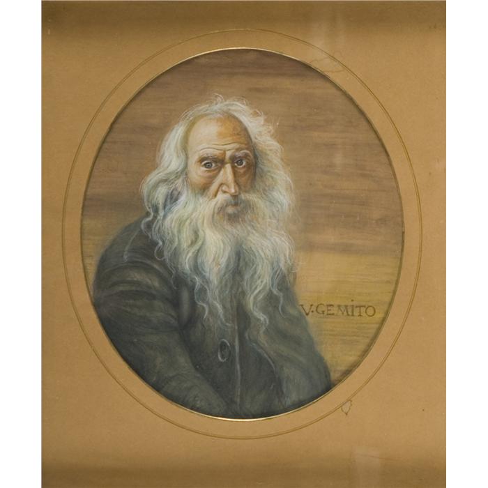 VINCENZO GEMITO (1852-1929) Portrait of a bearded man