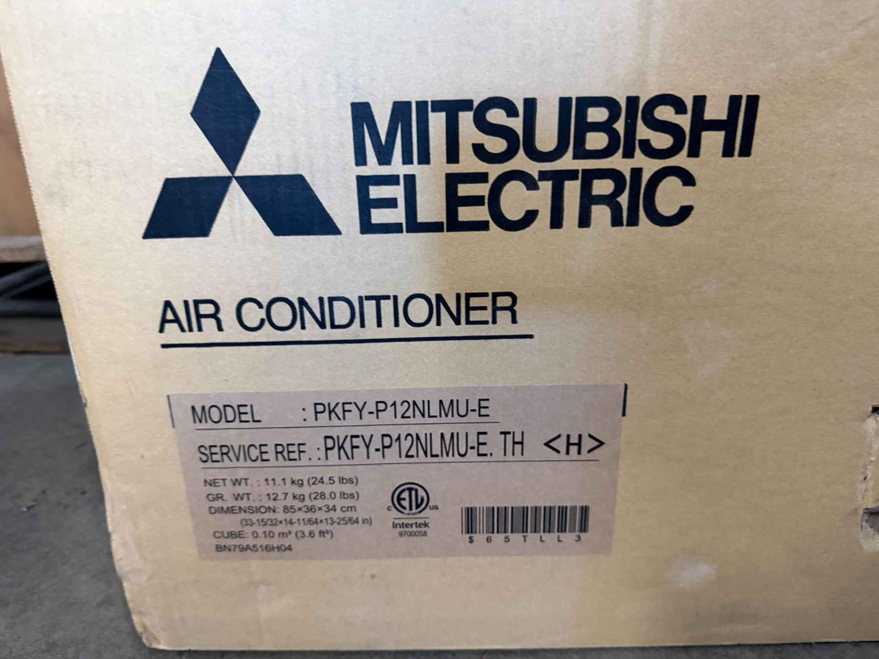 Mitsubishi Electric PKFY-P12NLMU-E Indoor Air Conditioning Unit