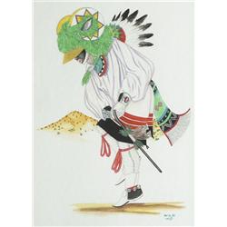 Bobby Vigil (Pan Yo Pin), Watercolor