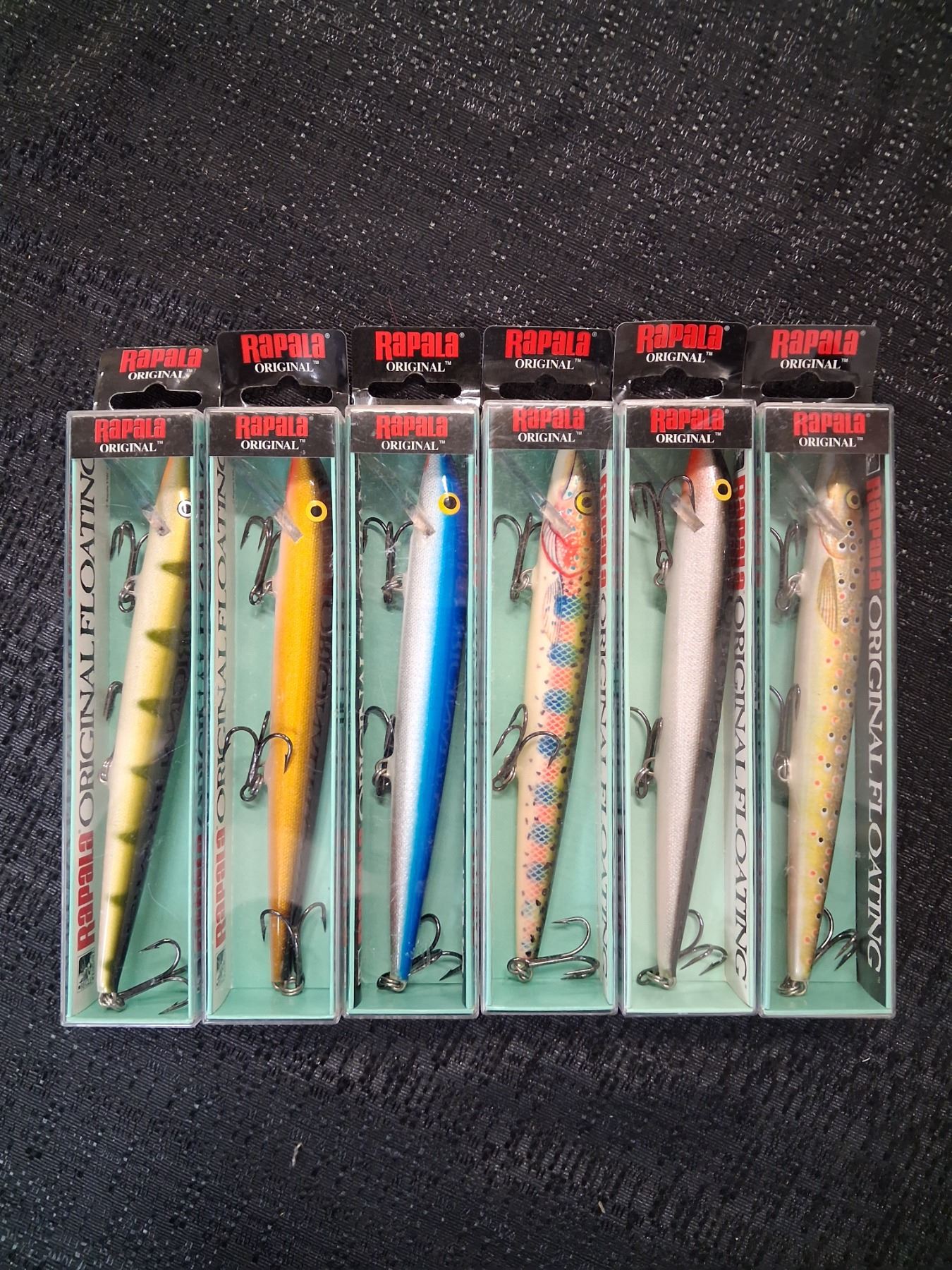RAPALA LOT OF 6, F 18, VARIOUS COLORS