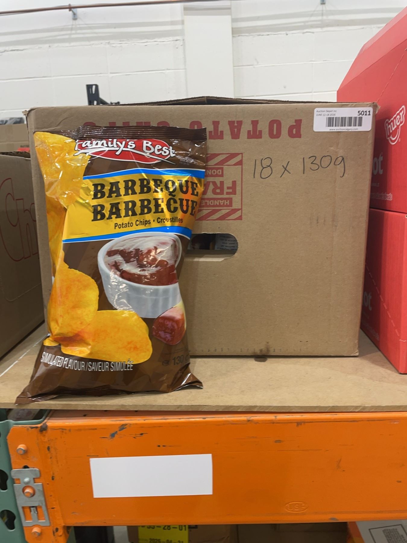 Potato Chips 18 x 130g Bags