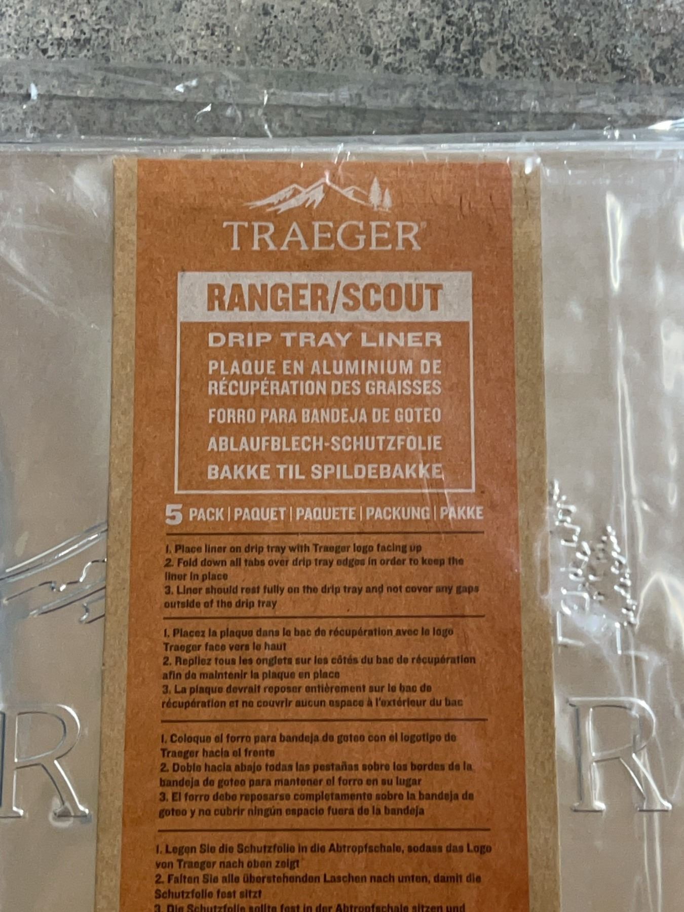 Traeger Ranger/Scout Drip Tray Liners, Lot of