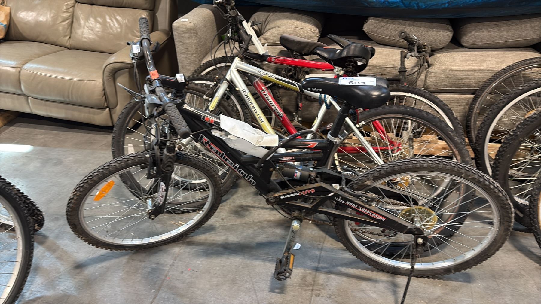 4 ASSORTED BIKES INCL RALEIGH TORA, MT FURY ROADMASTER, TRIUMP ...