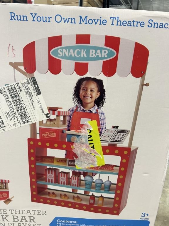 AS NEW SVAN MY MOVIE THEATER SNACK BAR WOODEN PLAYSET
