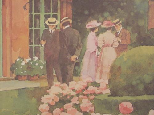 Impressionist TEA PARTY Signed LE Art Print Burdzinski