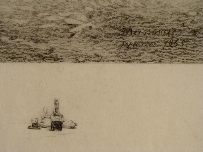 L Ruet Meissonier Signed Original Etching Horsemen 1922
