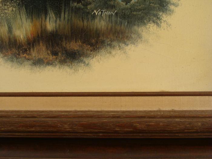 Nathan Original Oil Painting Old Mill Country Art