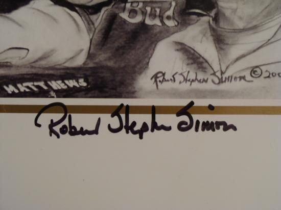 Signed ROBERT STEPHEN SIMON Art Print Legends of Racing