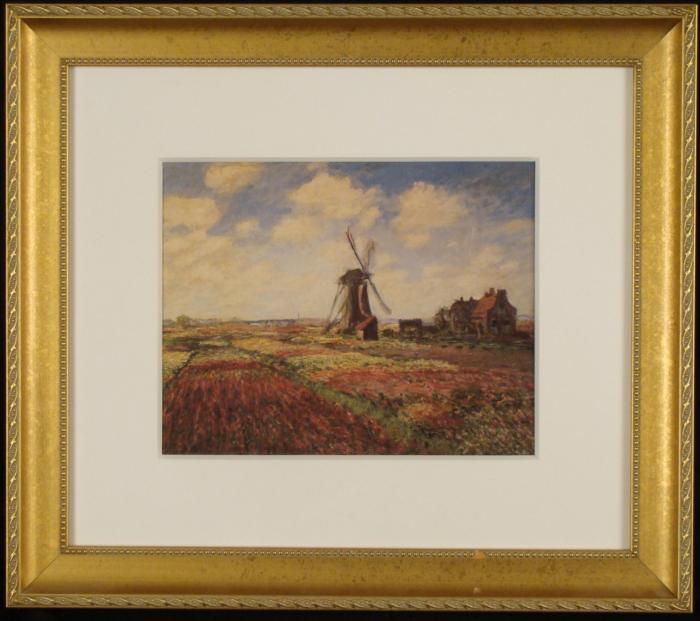 Dutch Impressionist Windmill Framed Art Print