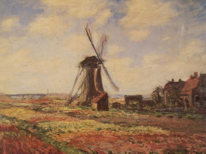 Dutch Impressionist Windmill Framed Art Print