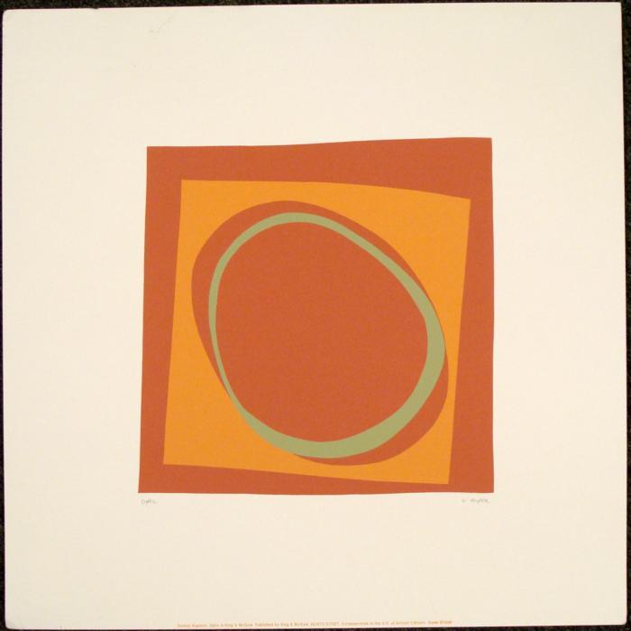Denise Duplock Signed Print Optic Abstract Art