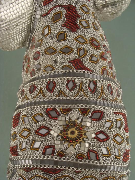 Mirror Mosaic Art Circus Elephant Sculpture Figure Rare
