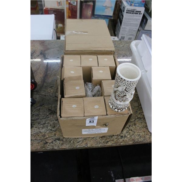 Rum Haven Siren Mermaid Vases - 2 Boxes