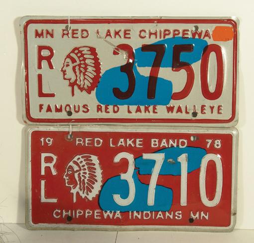 Vintage Minnesota License Plates