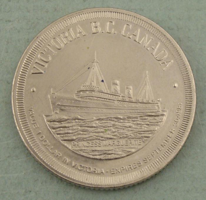 Victoria British Columbia Proof Silver Trade $ Coin