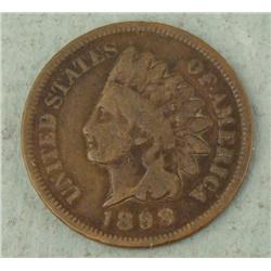 1898 Indian Head Penny One Cent - Good Detail