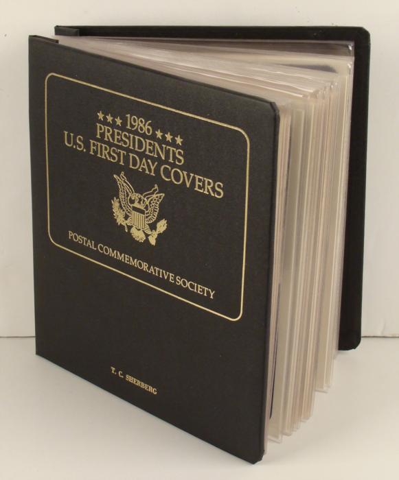 US Stamp First Day Covers Book of Presidents 1986
