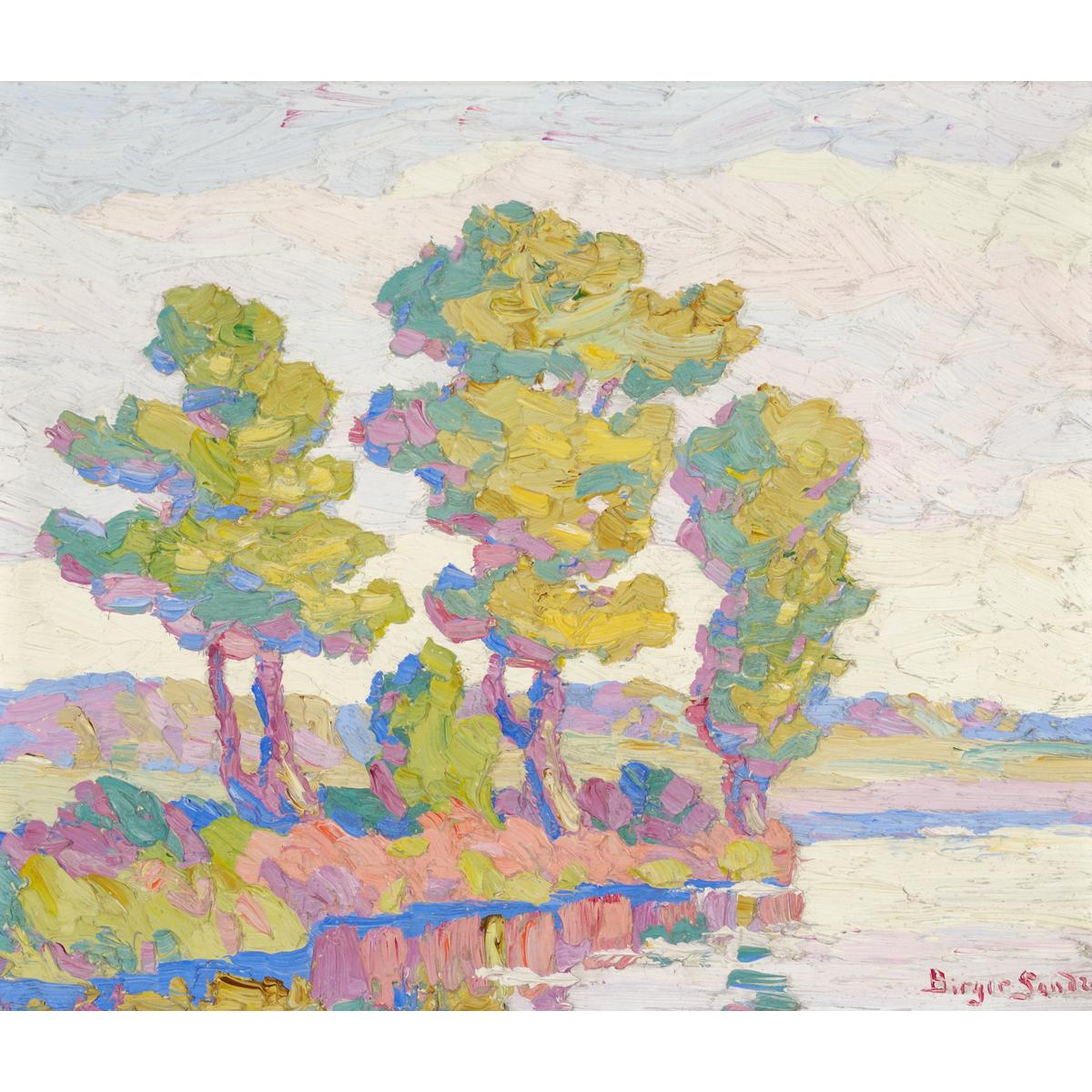 Birger Sandzen (1871-1954) Oil on Board