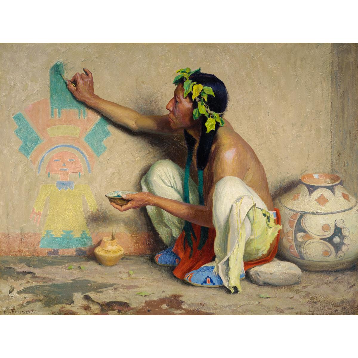 Eanger Irving Couse (1866-1936) Oil on Canvas