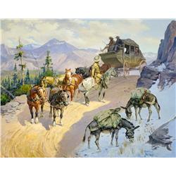 Charlie Dye (1906-1972) Oil on Canvas laid on Board