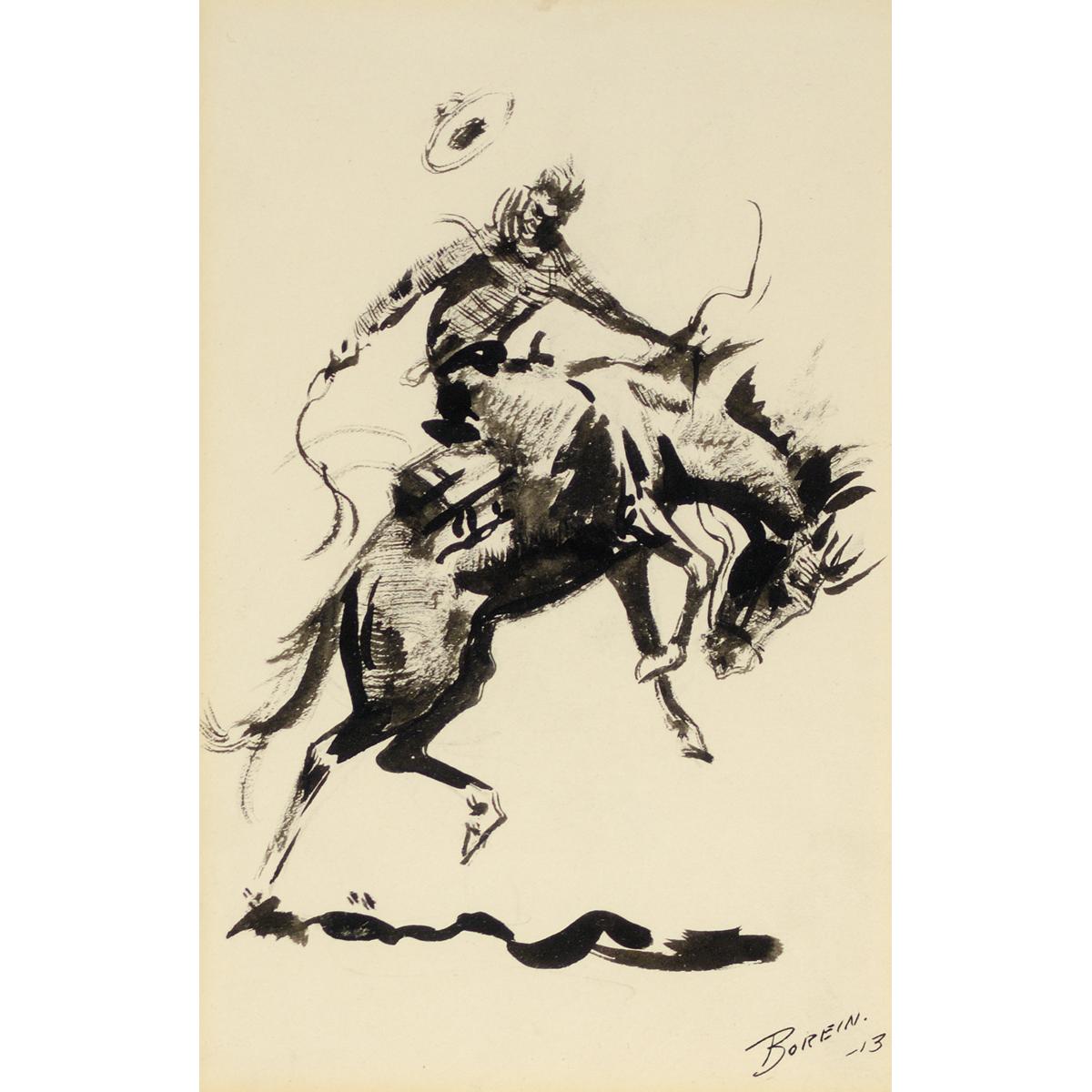 Edward Borein (1872-1945) Pen and Ink on Paper