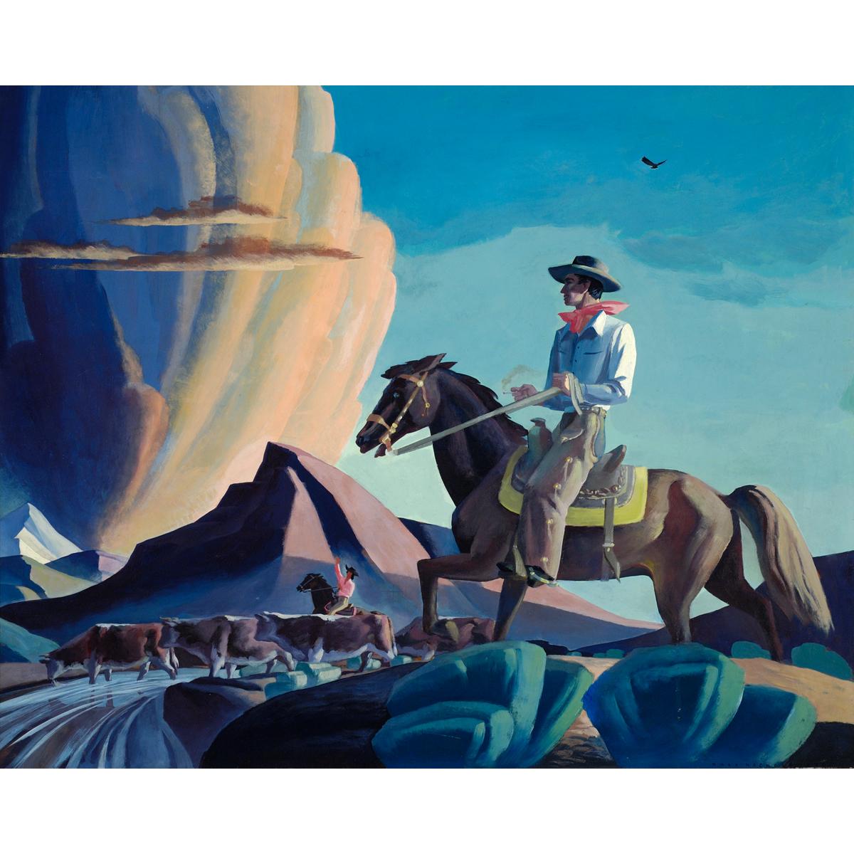 Dale Nichols (1904-1995) Oil on Board