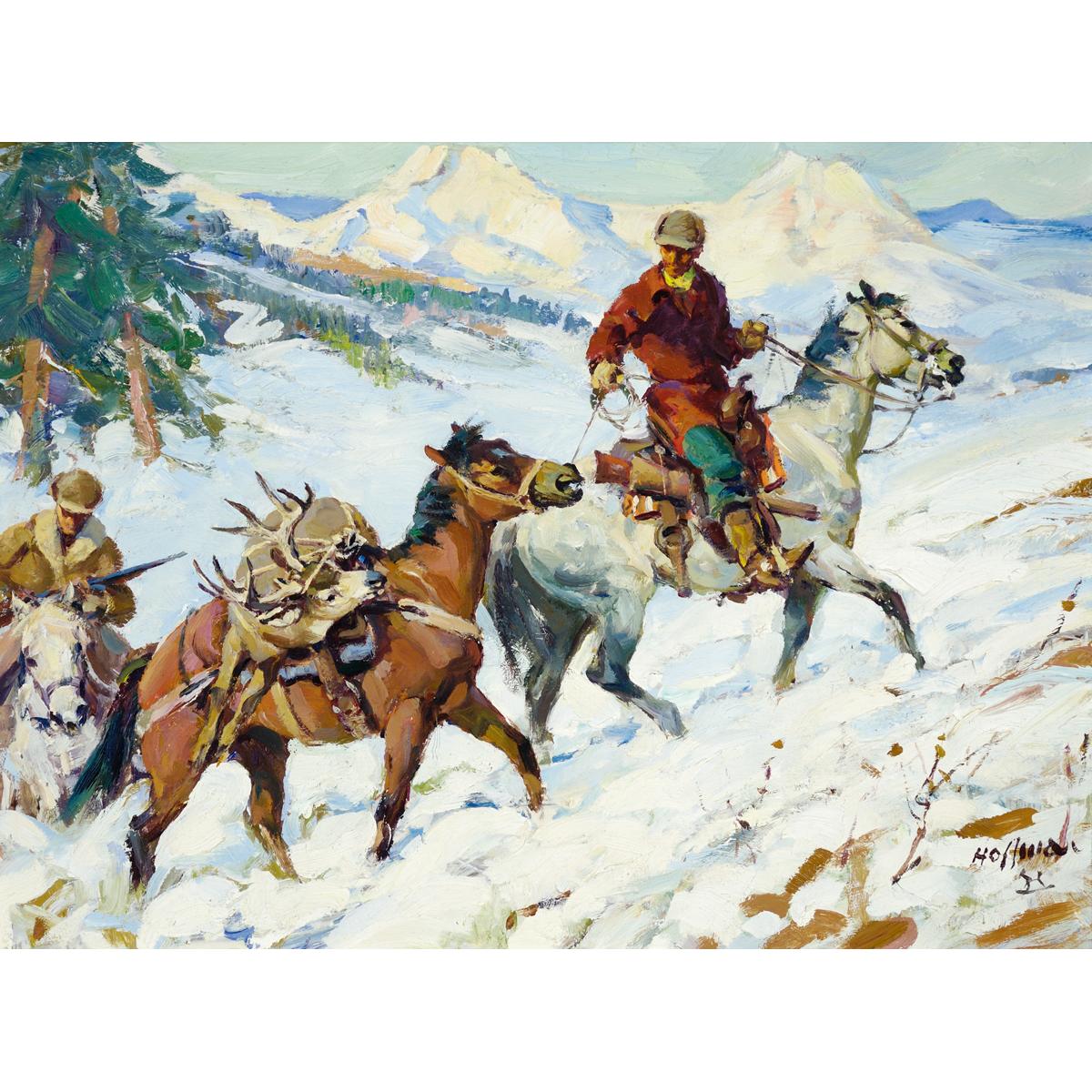 Frank B. Hoffman (1888-1958) Oil on Board