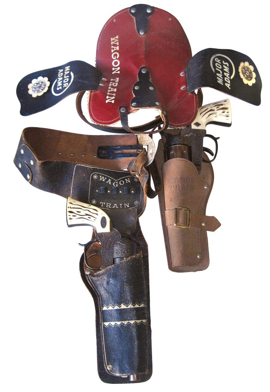 Wagon train toy lot: includes 1 Wagon Train Major Adams saddle, 2 Wagon ...