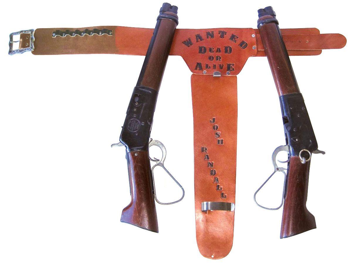 Wanted Dead or Alive toy gun lot (3); includes Josh Randall leather ...