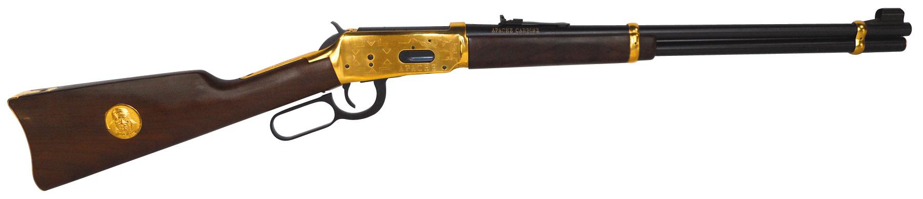 Rifle, Winchester, '94, "Apache Carbine",30-30, 20" round barrel, gold ...