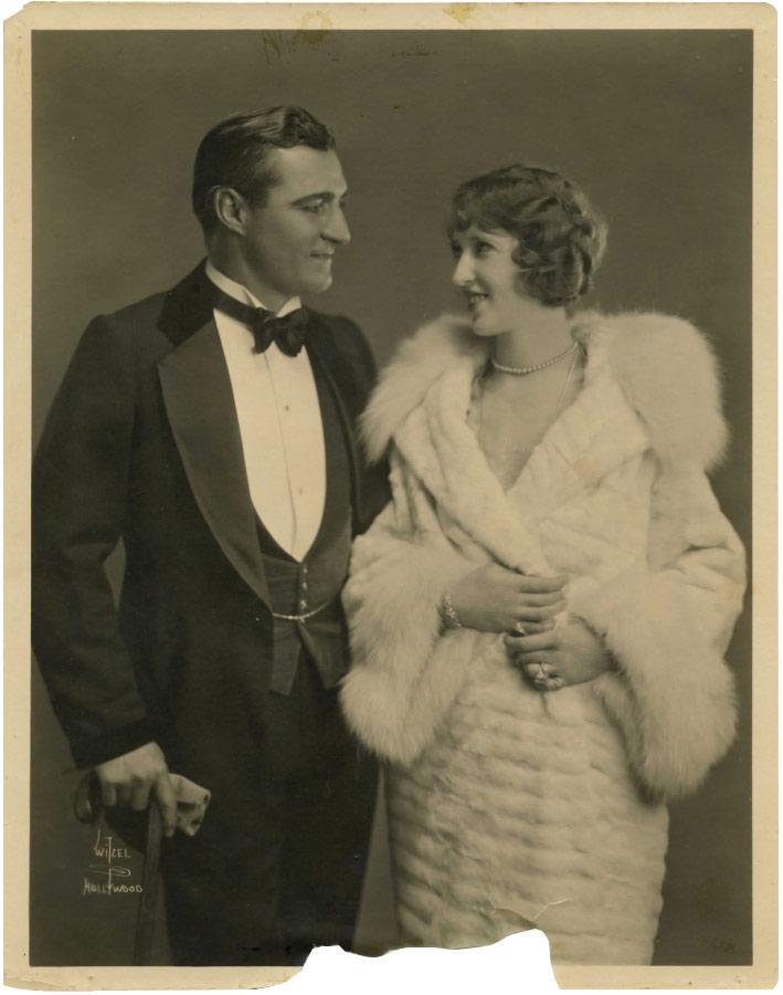 Tom Mix photographs (3), Mr. & Mrs. Tom Mix-a Rare photo of Tom w/out ...