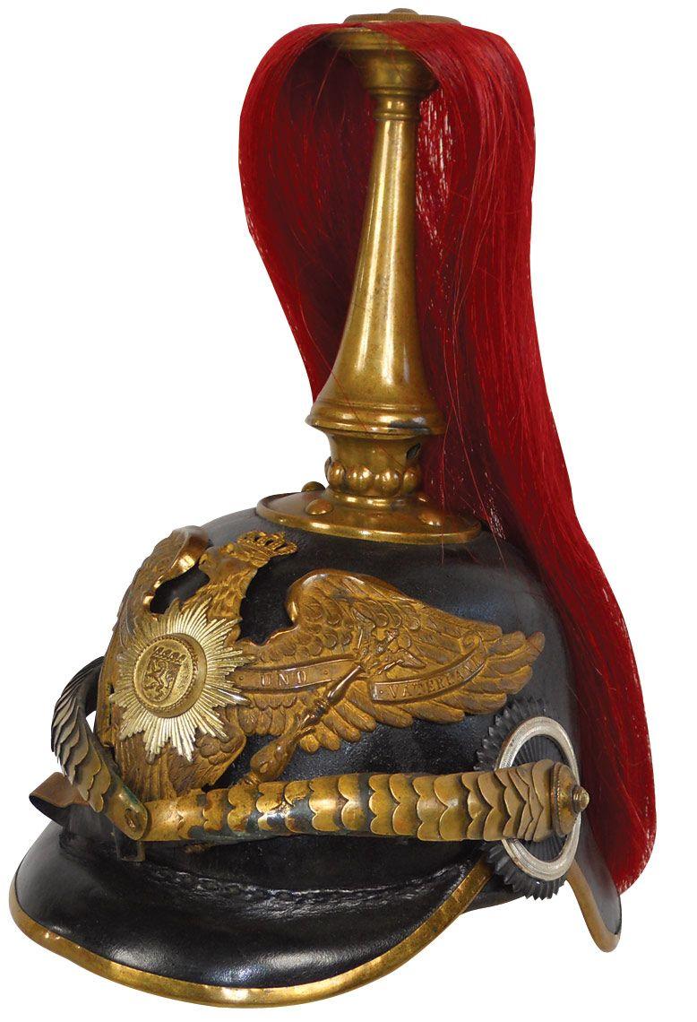 Militaria, c.1871 Prussian Garde musician officer parade helmet, VG to ...