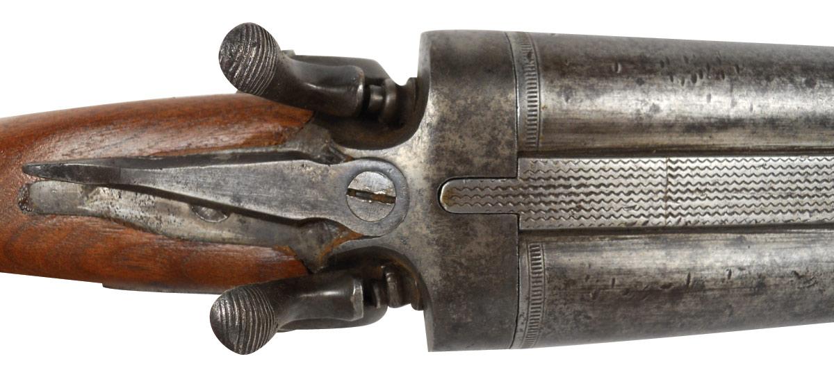 Shotgun, Double, Manhattan Arms, Belgian, Damascus, 12 Ga., 28" bbl ...