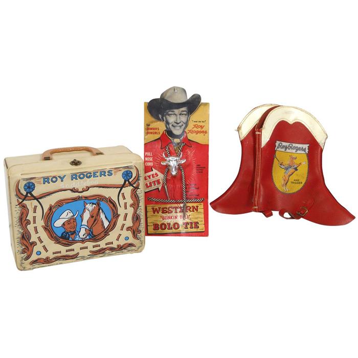 Roy Rogers saddle bag lunch box by American Thermos, c.1960, Western ...