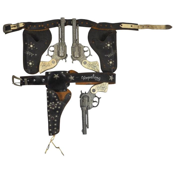 Hopalong Cassidy Cap Gun And Holster Sets By Wyandotte C1950s Guns In