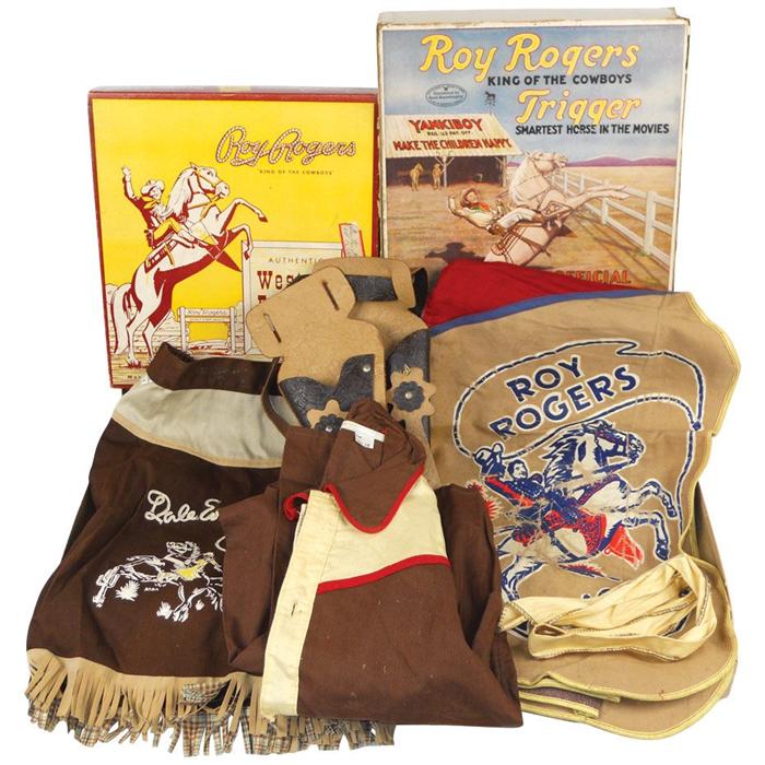 Roy Rogers children's clothing, includes skirt, chaps, shirt & holster ...