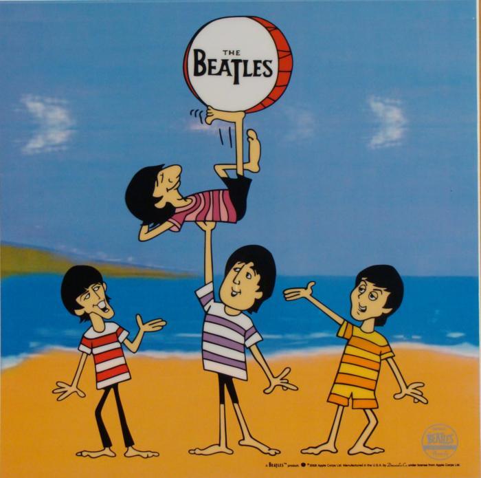 Beatles Cartoon Ltd Ed Sericel Animation Cel Ringo Boys