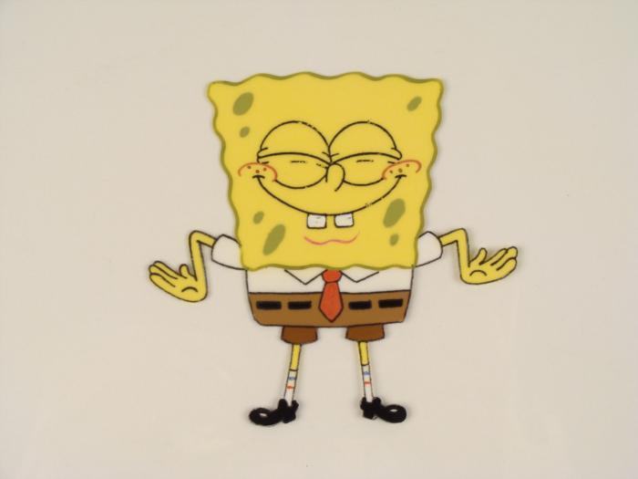SpongeBob Funny Pose Original Animation Art Cel