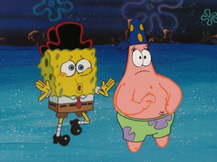 Patrick Original Production Spongebob Cel Background