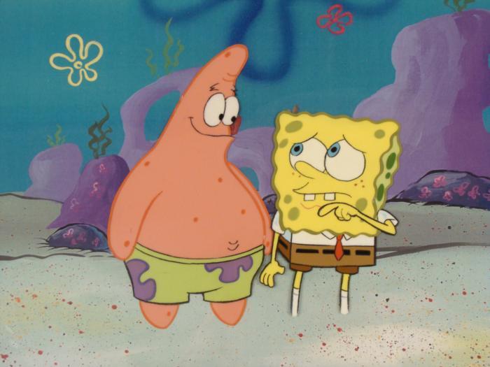Looking At Original Spongebob Background Cel Production